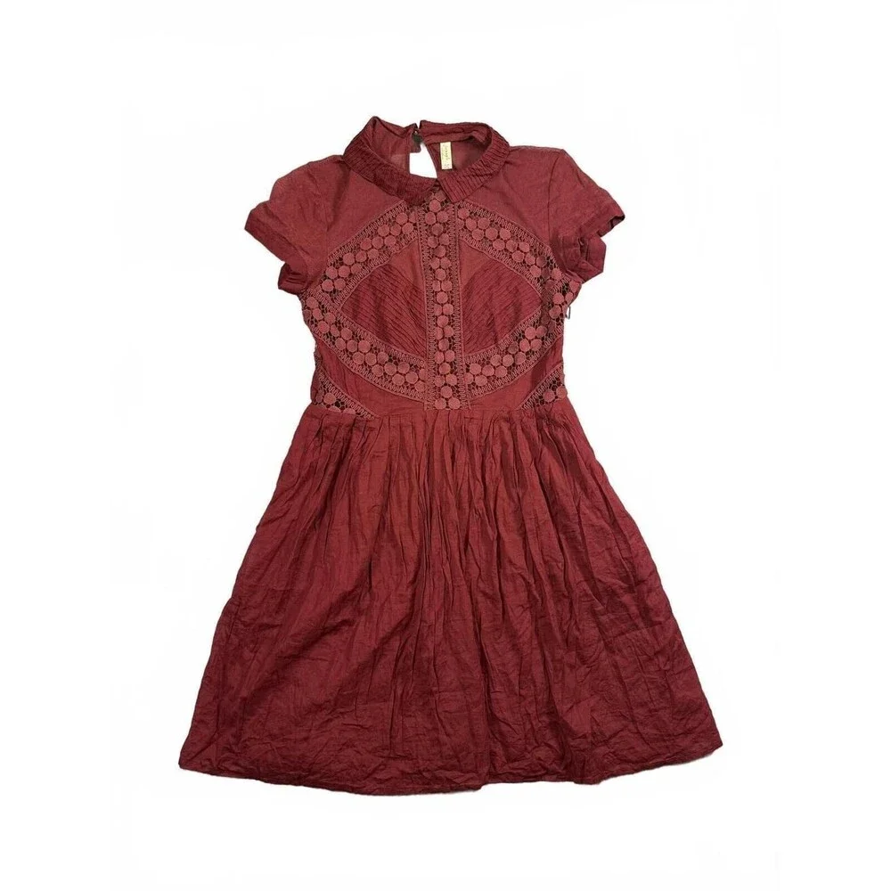 Free People | Dresses | Free People Womens Dress Size 6 Boho Crochet ...